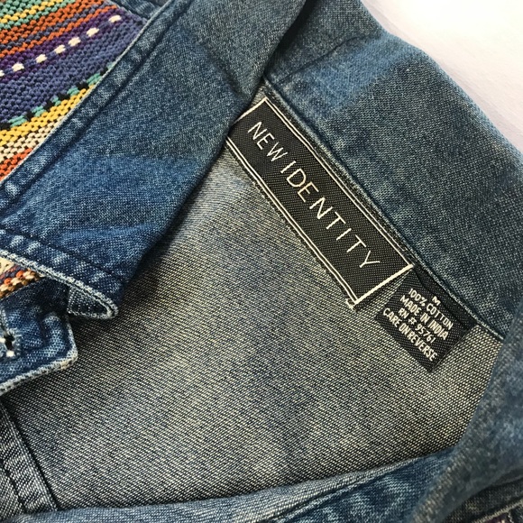 New Identity | Jackets & Coats | New Identity Boho Denim Jacket | Poshmark